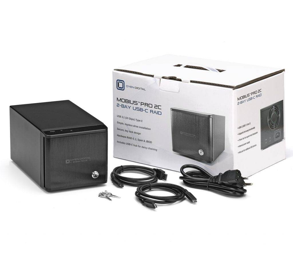 Mobius Pro 2C is a dual-bay RAID system