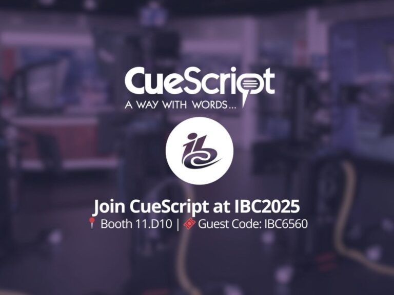 CueScript at IBC 2025